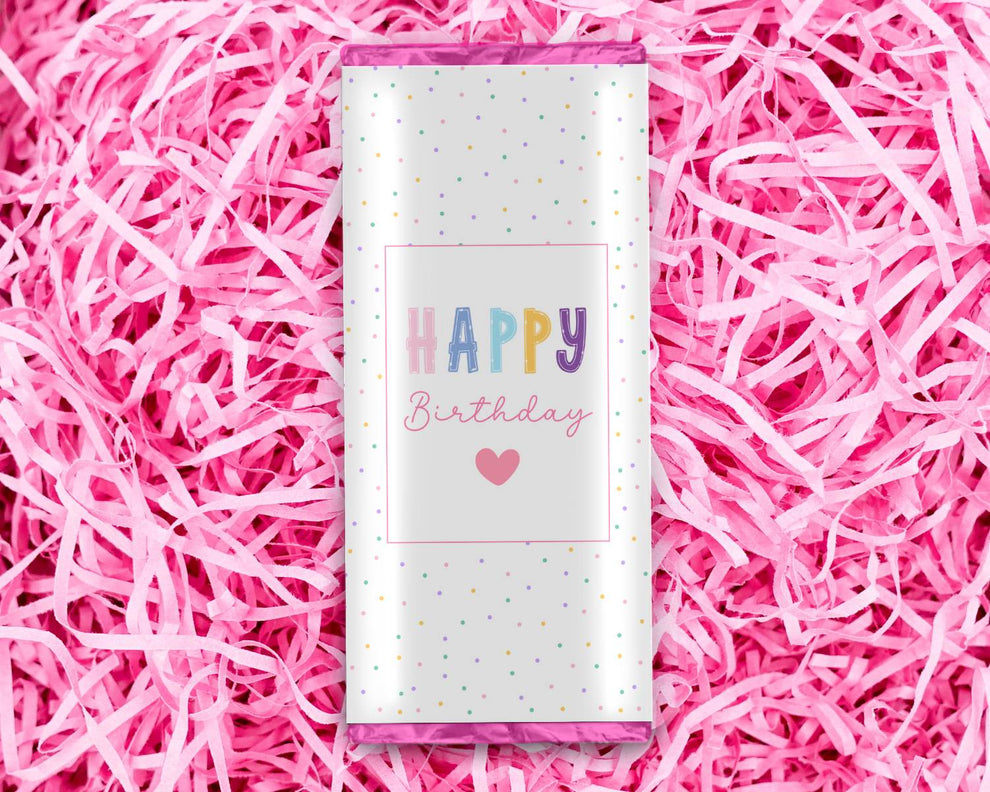 Chocolate Bar Wrapper - Happy Birthday – Wow Craft Blanks & Wraps