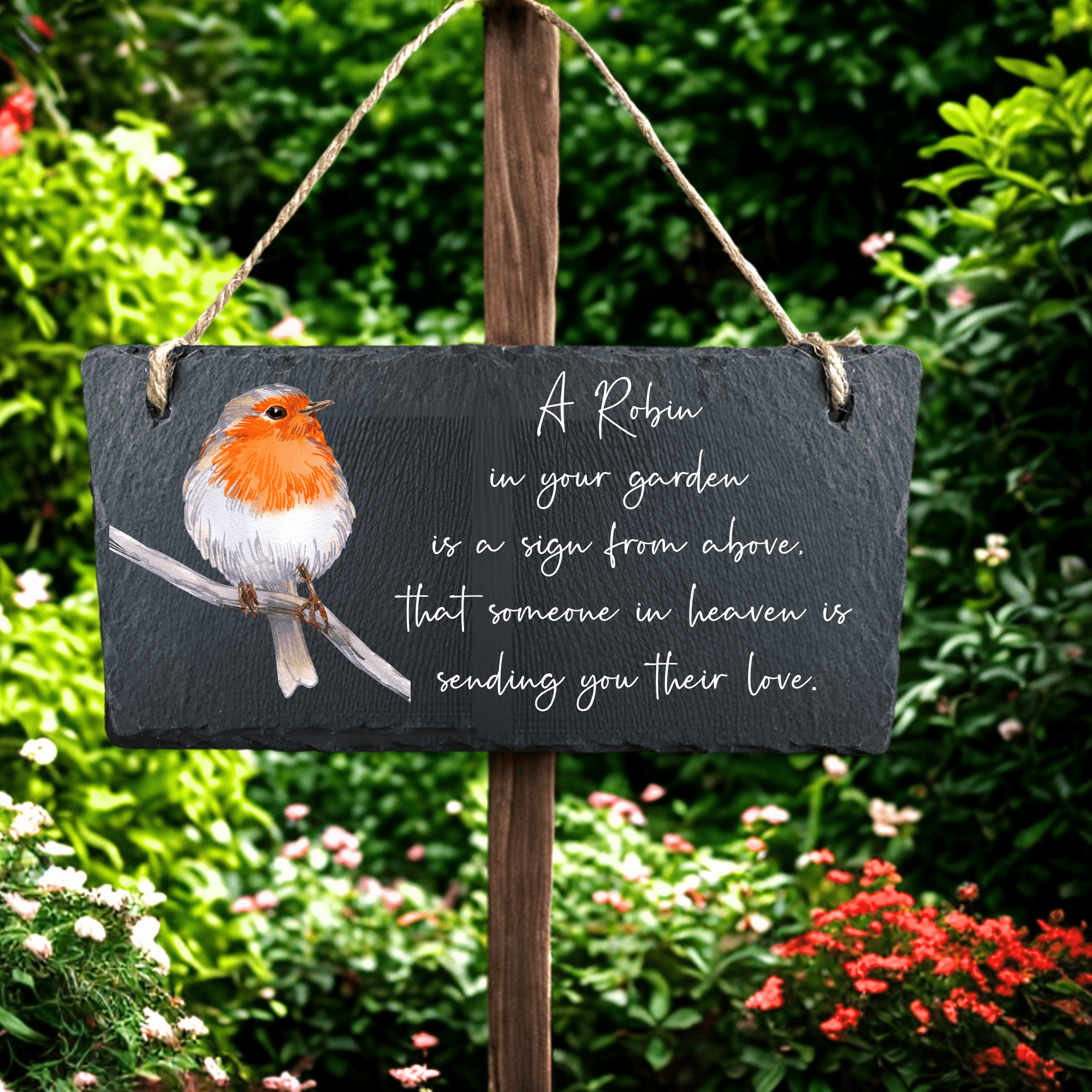 Hanging Garden Slate Memorial Robin UV-DTF – Wow Craft Blanks & Wraps